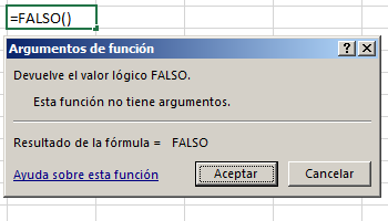 Función FALSO en Excel « Funciones de Excel
